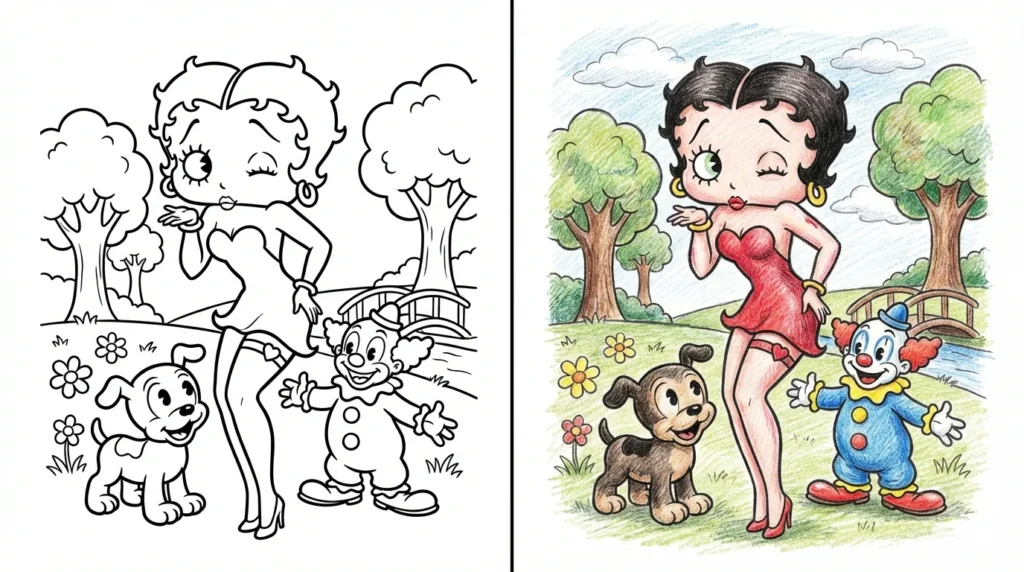 50 Betty Boop Coloring Pages (Free PDFs) - ColoringBookFun