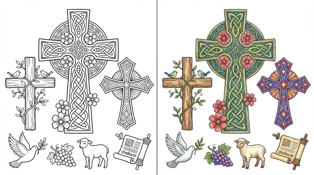 49 Cross Coloring Pages (Free PDFs) - ColoringBookFun