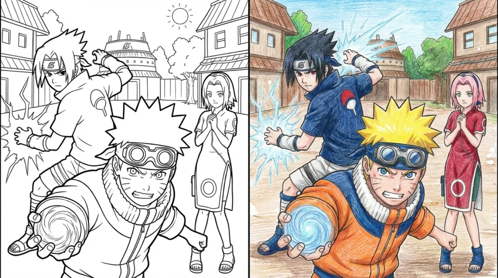 74 Naruto Coloring Pages (Free PDFs) - ColoringBookFun