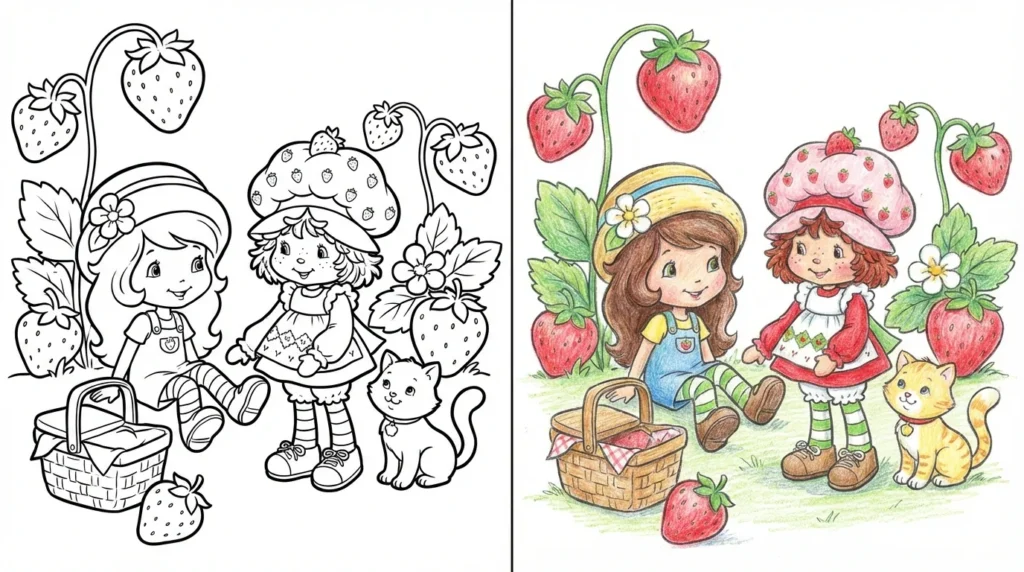 49 Strawberry Shortcake Coloring Pages (Free PDFs) - ColoringBookFun