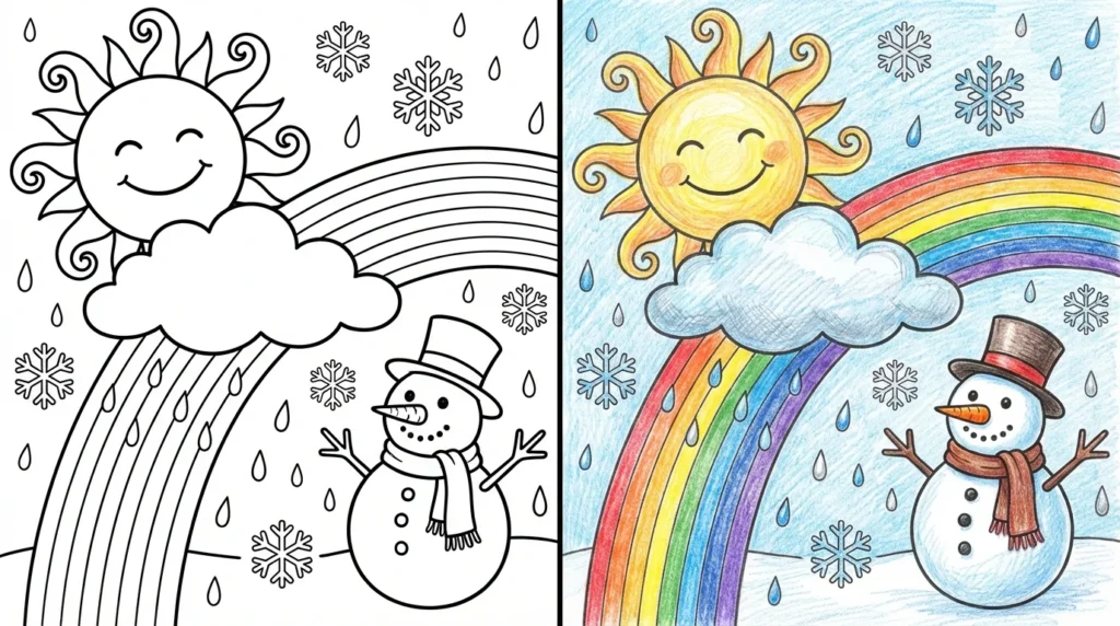 55 Weather Coloring Pages (Free PDFs) - ColoringBookFun