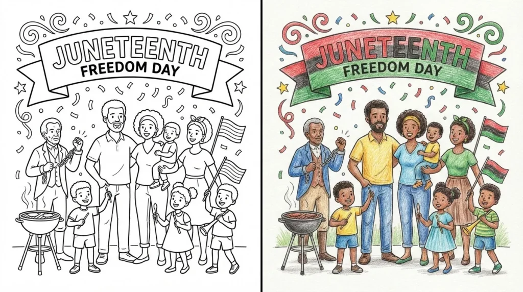 51 Juneteenth Coloring Pages (Free PDFs) - ColoringBookFun