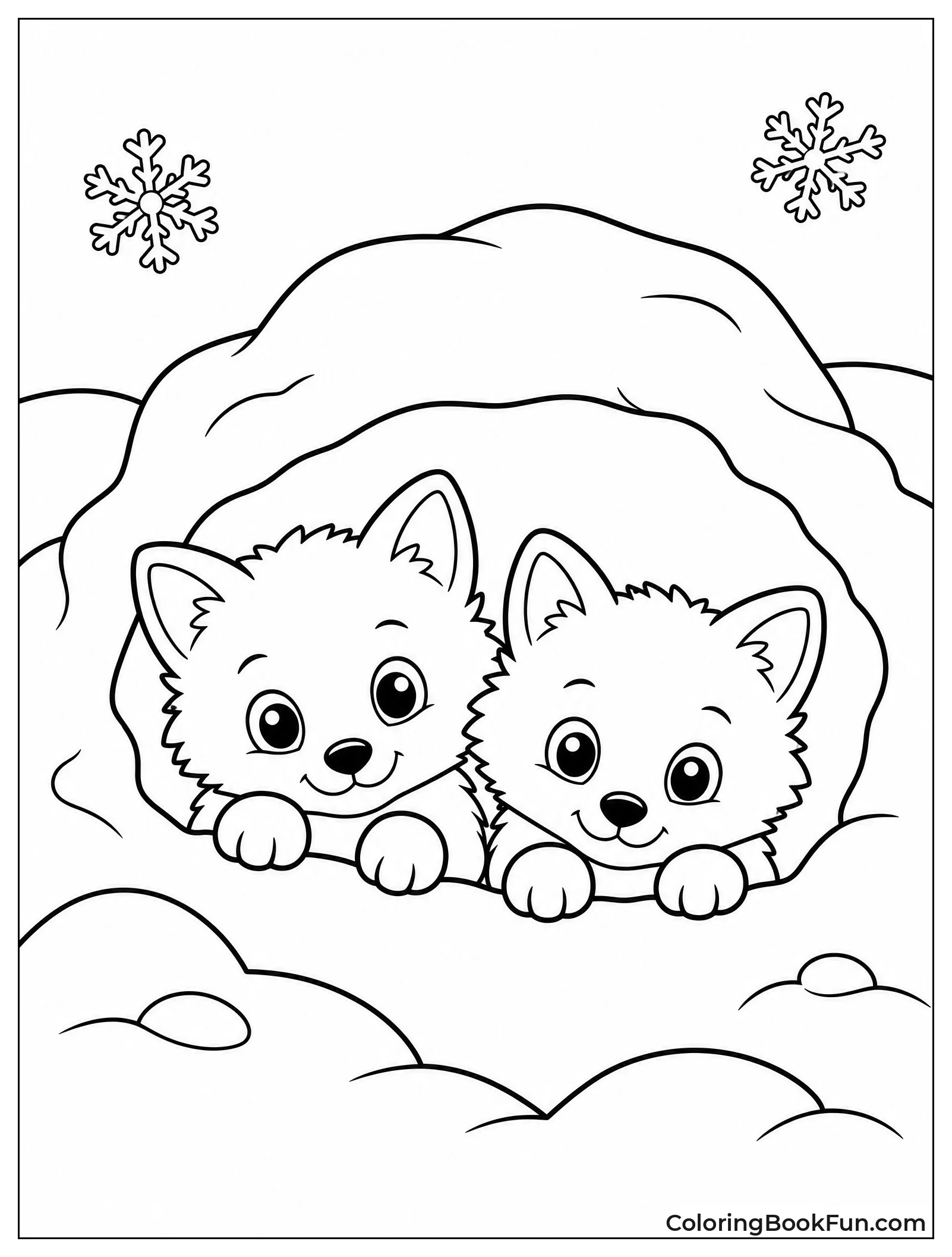 40 Arctic Animals Coloring Pages (Free PDFs) - ColoringBookFun