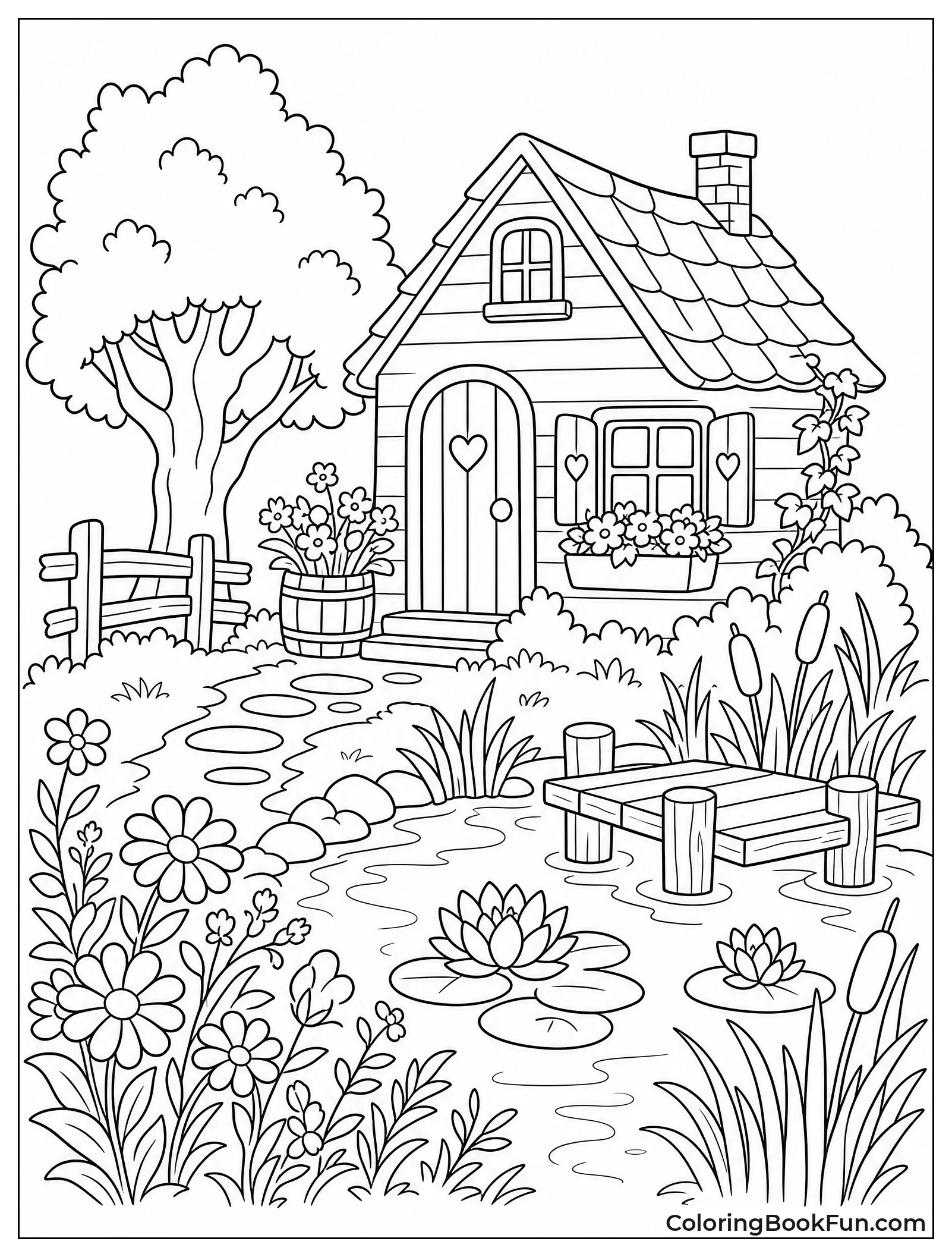 47 Cottagecore Coloring Pages (Free PDFs) - ColoringBookFun