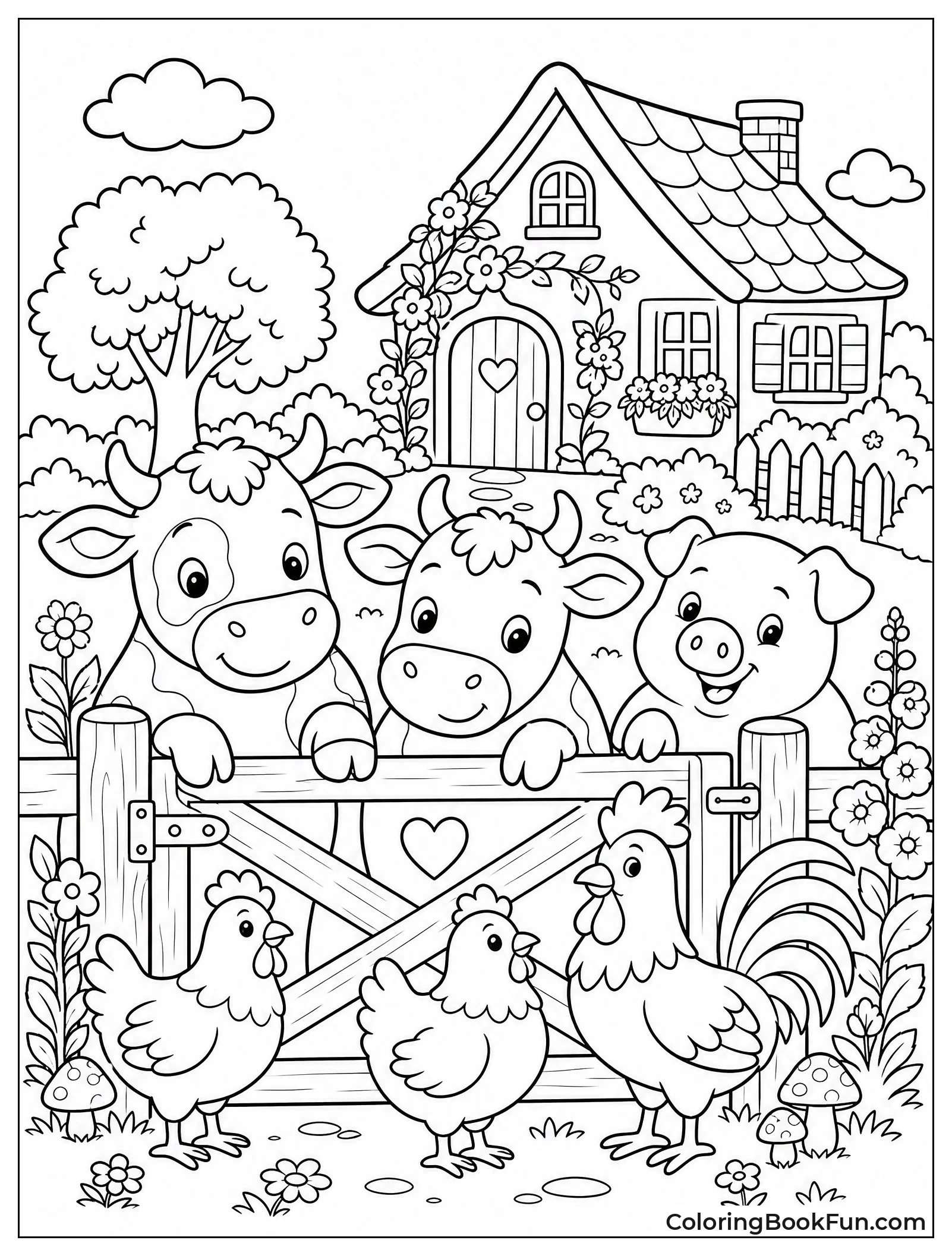47 Cottagecore Coloring Pages (Free PDFs) - ColoringBookFun