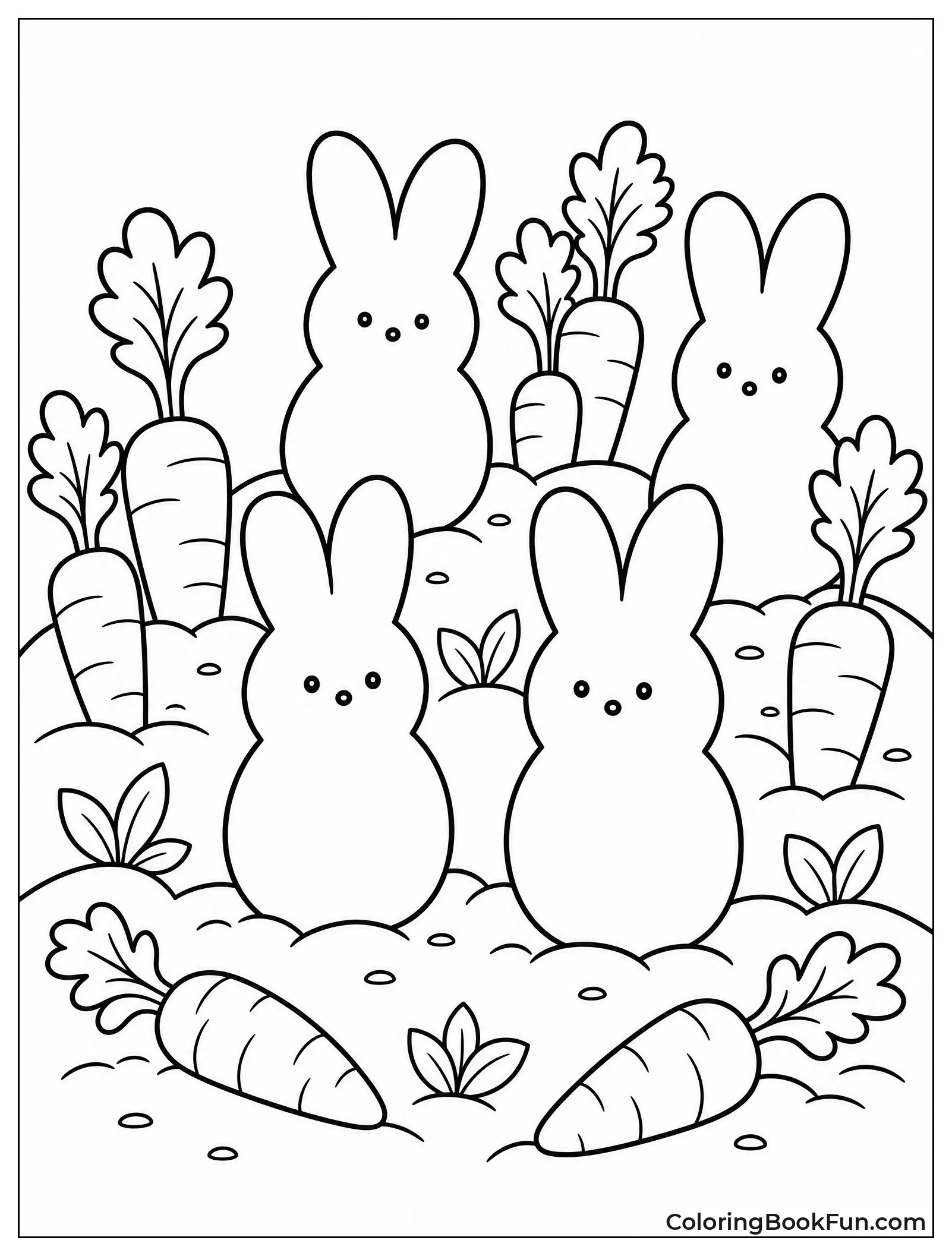52 Peeps Coloring Pages (Free PDFs) - ColoringBookFun