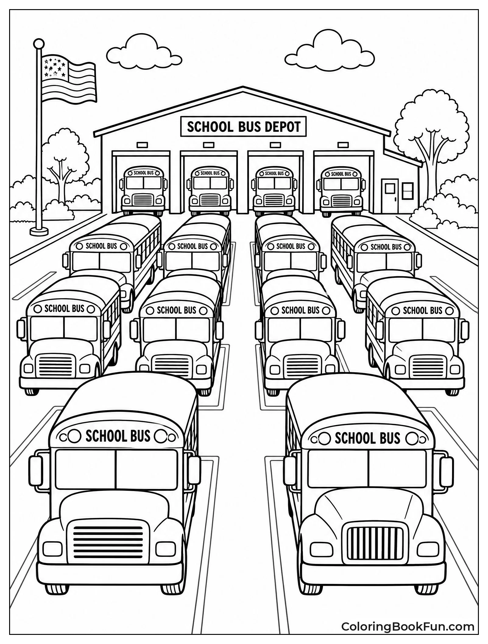 39 School Bus Coloring Pages (Free PDFs) - ColoringBookFun