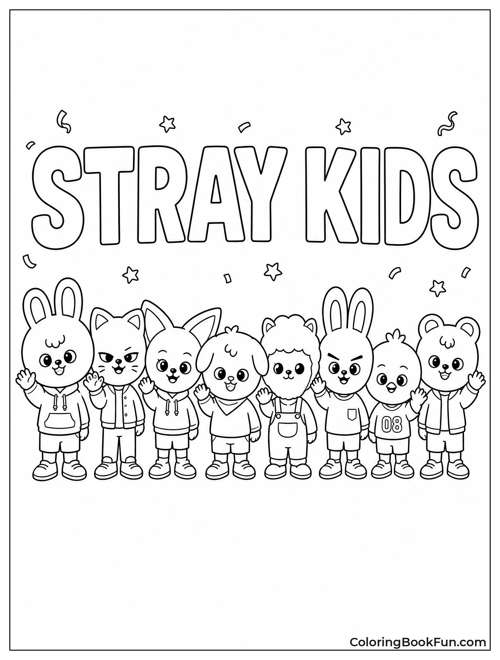 47 Skzoo Coloring Pages (Free PDFs) - ColoringBookFun