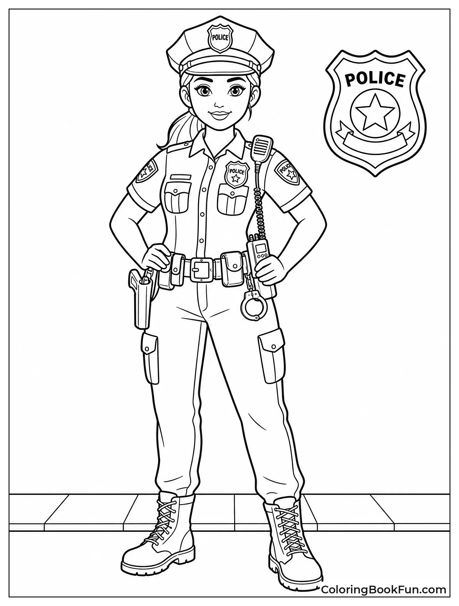41 Police Officer Coloring Pages (Free PDFs) - ColoringBookFun