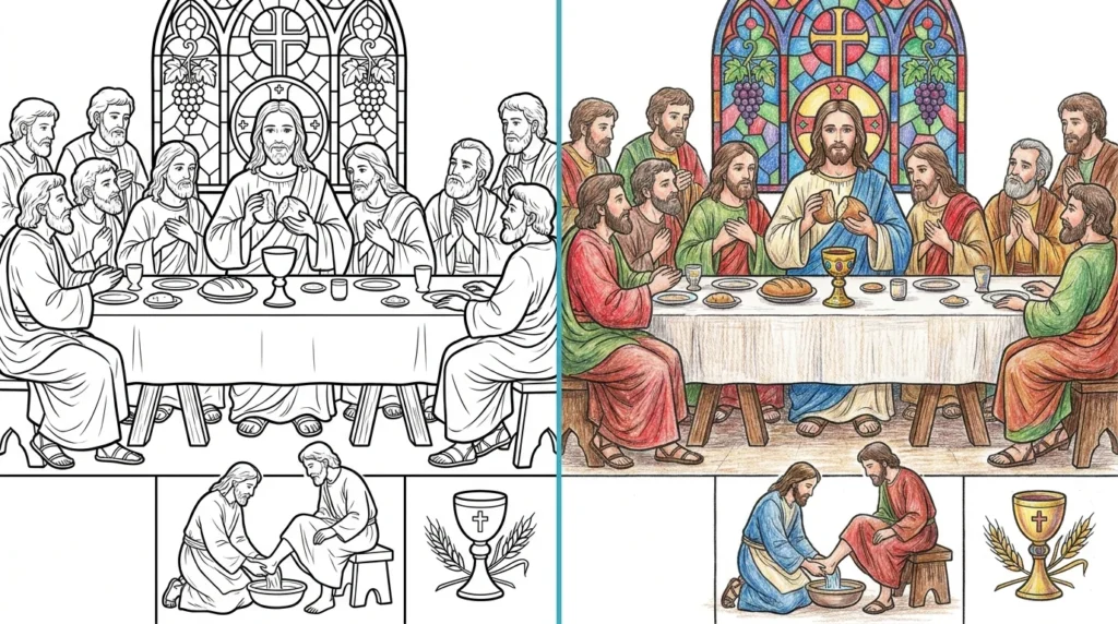 38 Last Supper Coloring Pages (Free PDFs) - ColoringBookFun