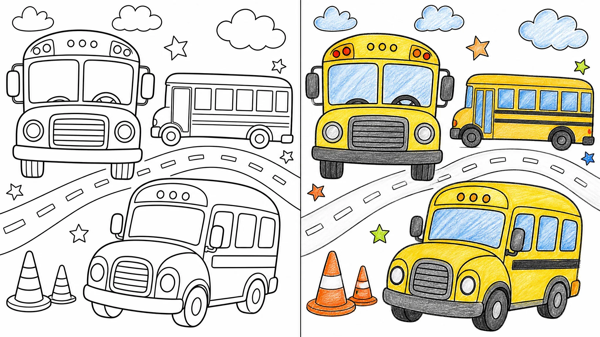 39 School Bus Coloring Pages (Free PDFs) - ColoringBookFun