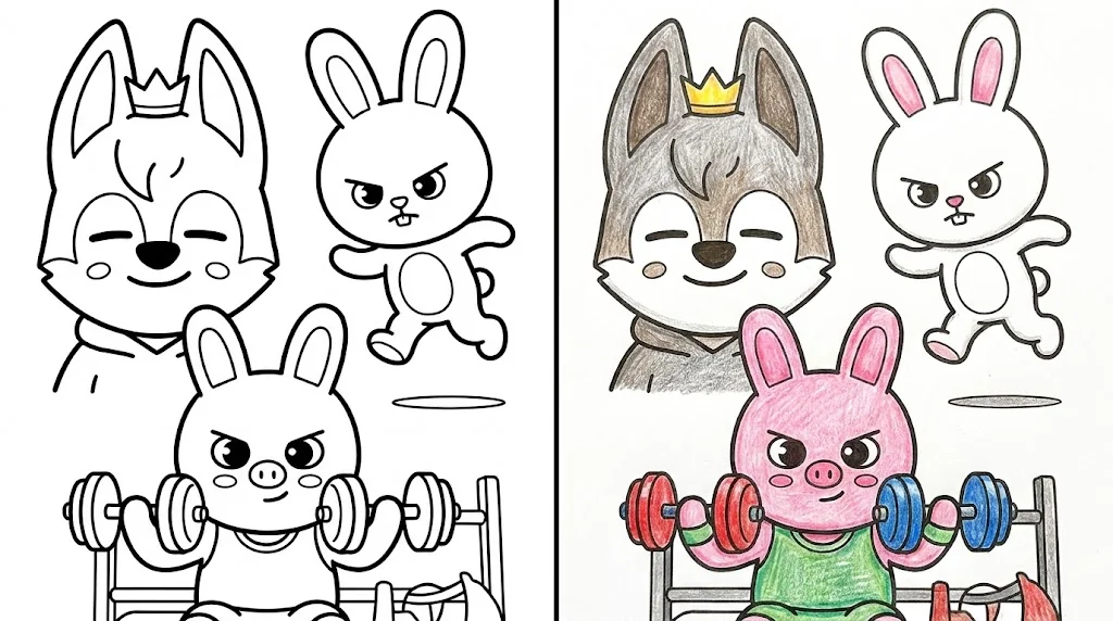 47 Skzoo Coloring Pages (Free PDFs) - ColoringBookFun