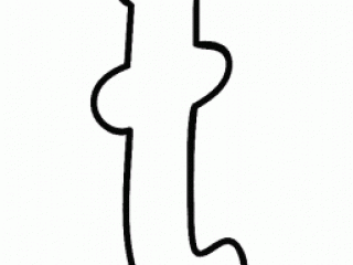 Bubble Letters Lowercase T