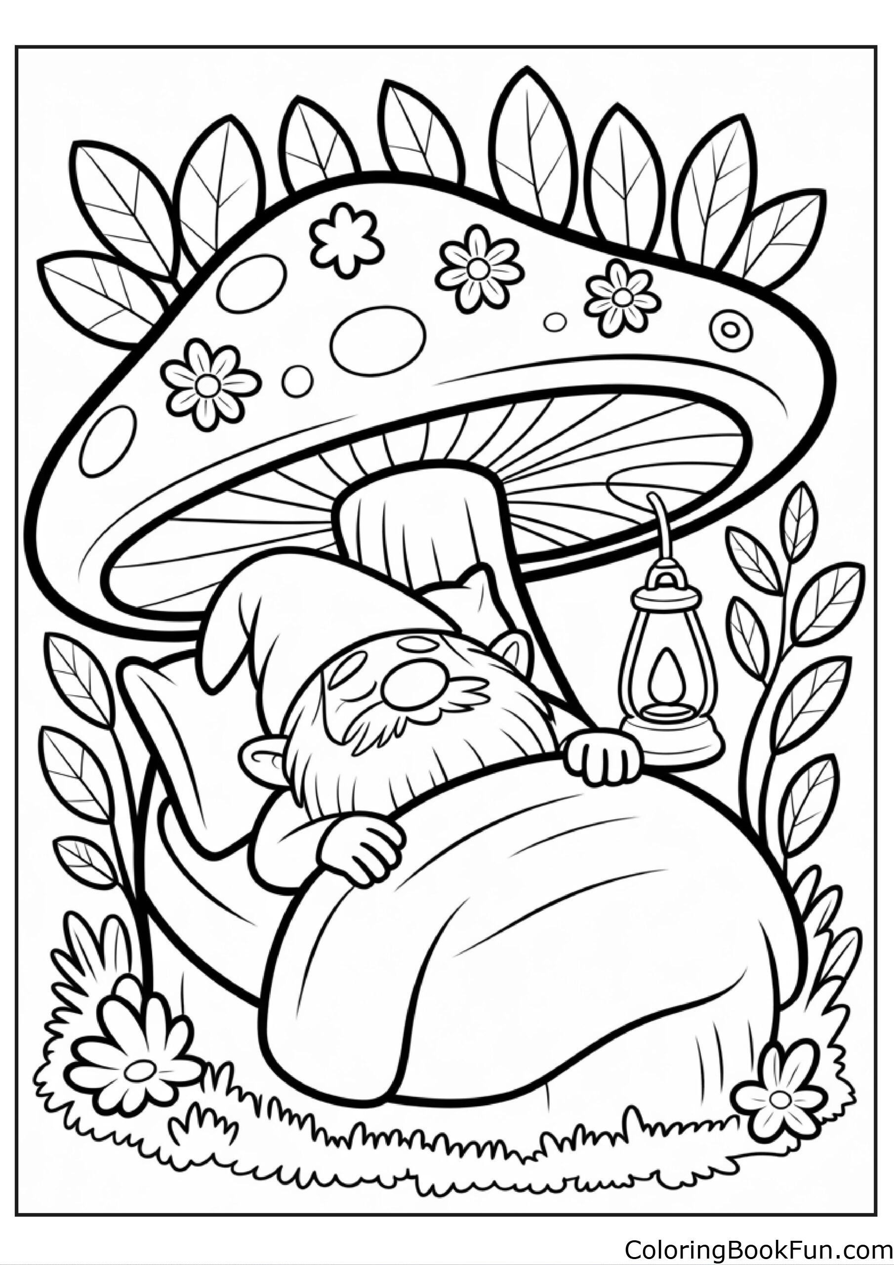 20 Gnomes Coloring Pages - ColoringBookFun