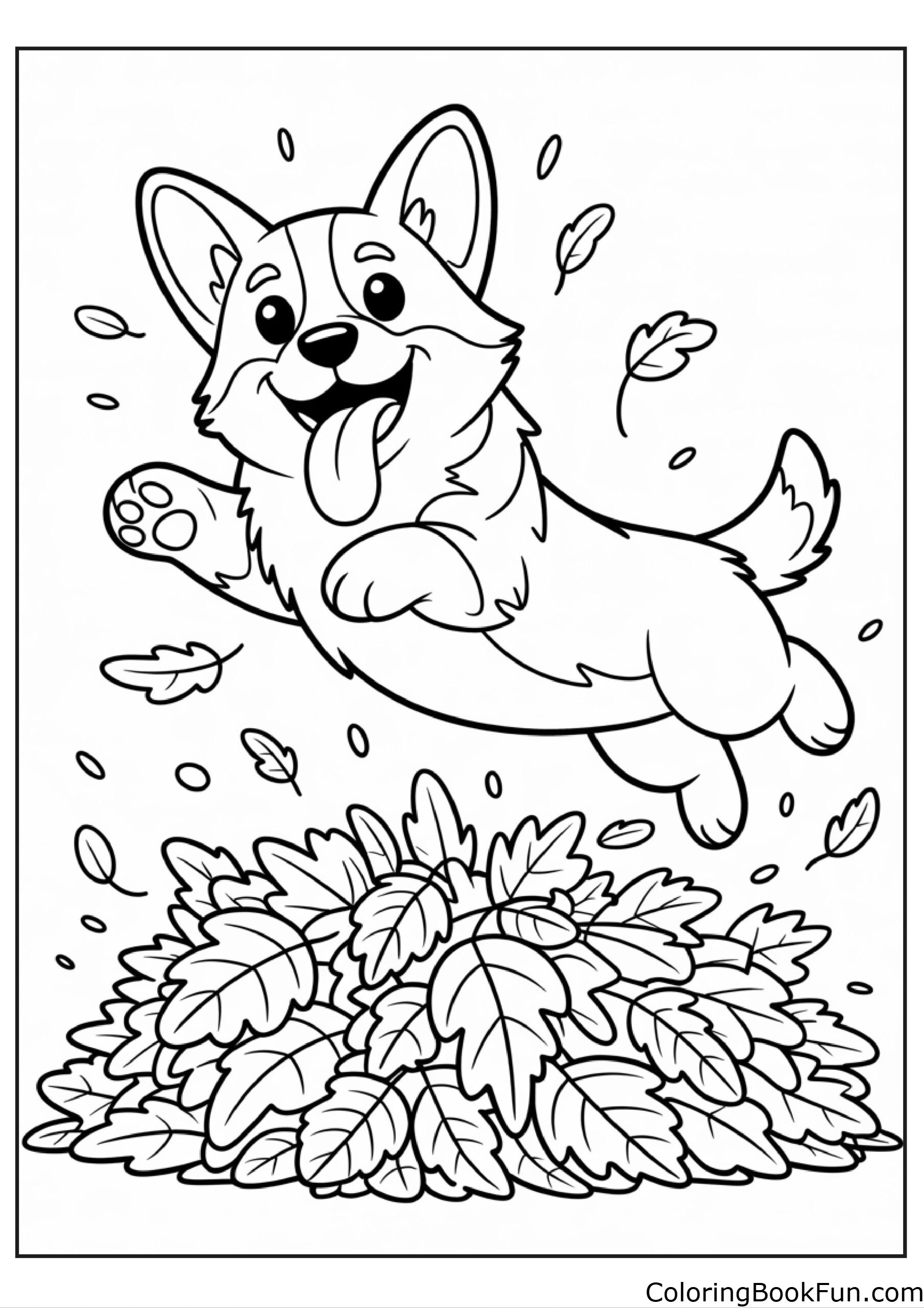 20 Corgis Coloring Pages - ColoringBookFun