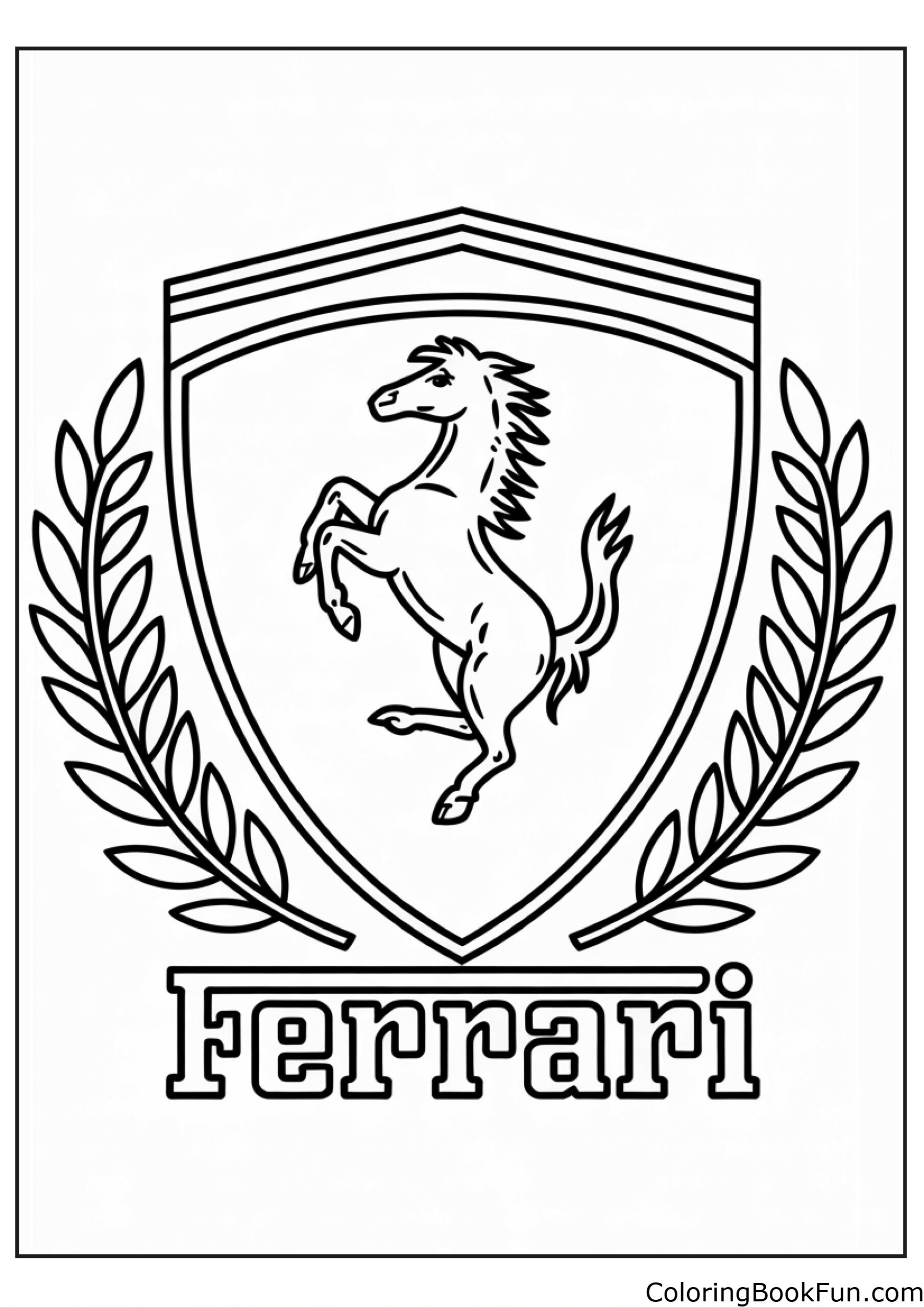19 Ferrari Coloring Pages - ColoringBookFun