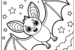 20 Bats Coloring Pages - ColoringBookFun