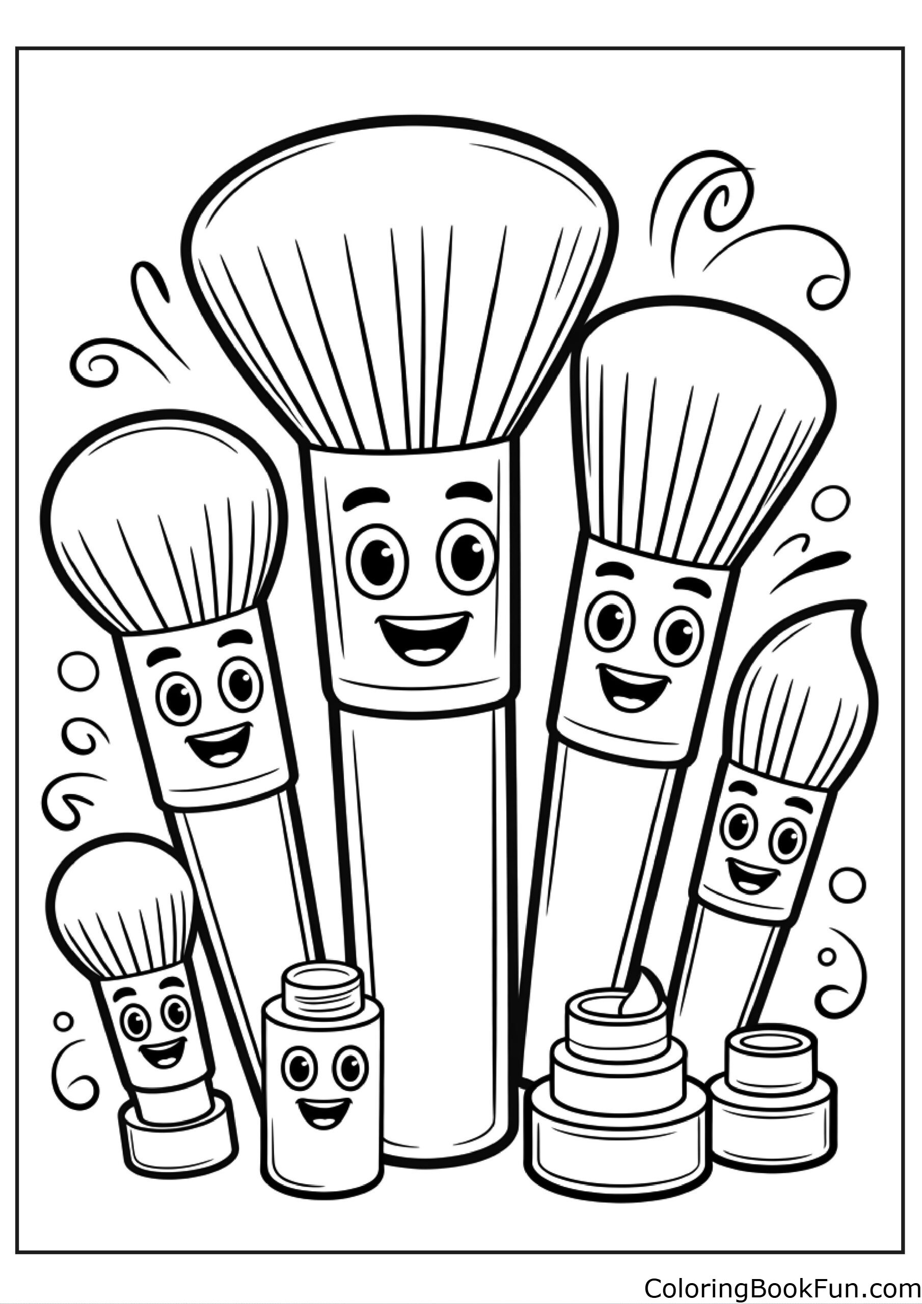 20 Makeup Coloring Pages - ColoringBookFun