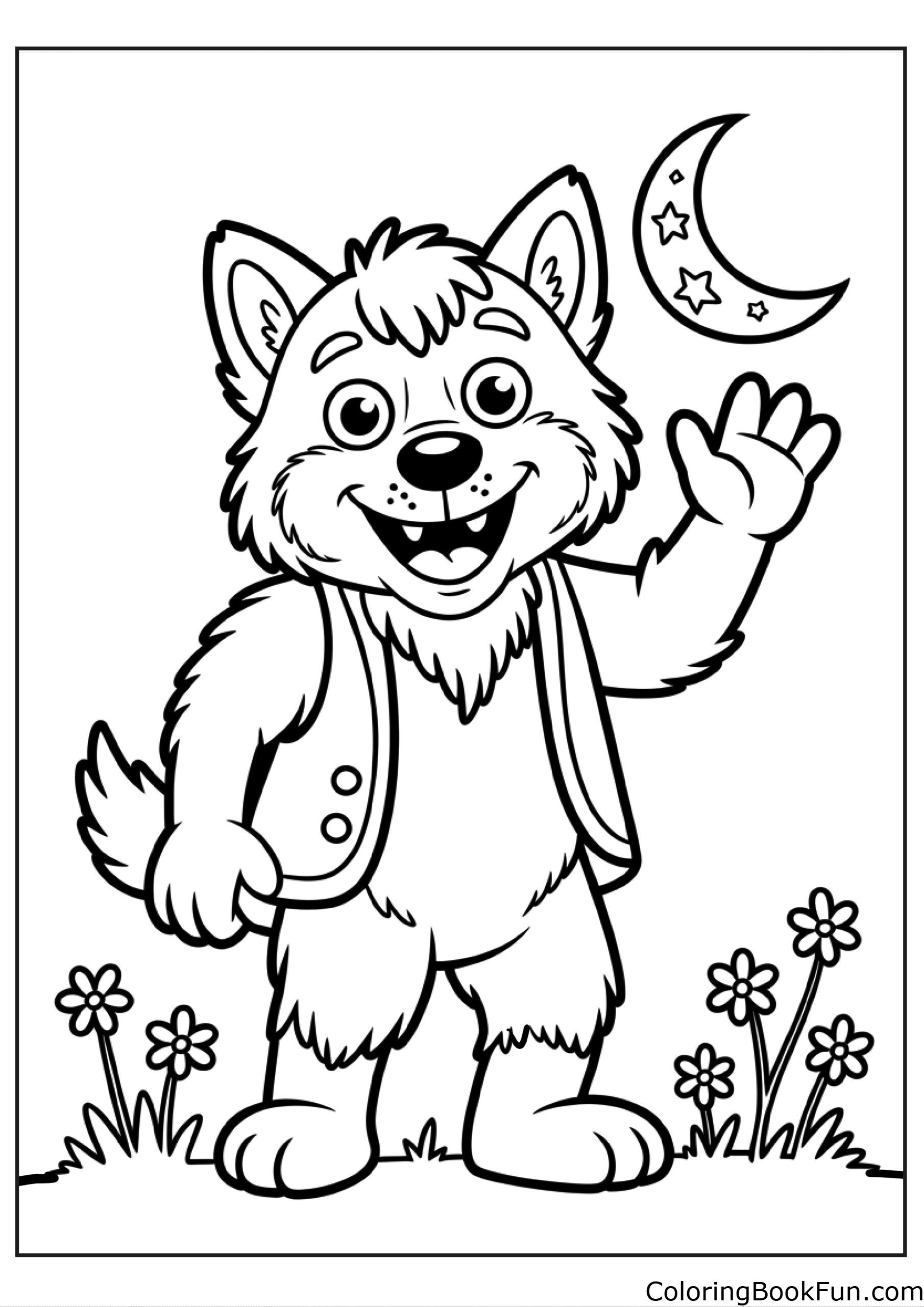 16 Werewolves Coloring Pages - ColoringBookFun